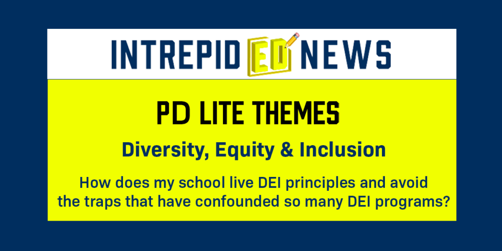 Diversity, Equity and Inclusion PD Lite - Intrepid ED News